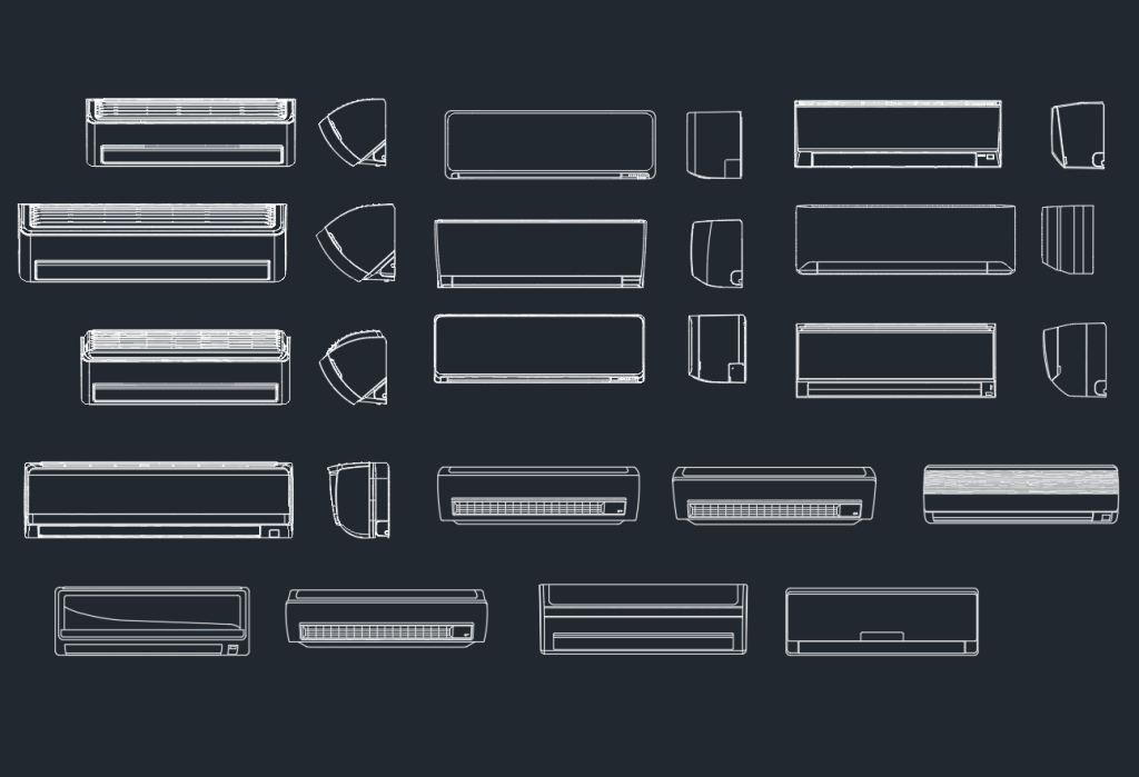Air Conditioner CAD Blocks DWG Download | AutoCAD Drawings