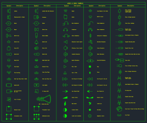 Audio and Video Symbols DWG CAD Blocks for AutoCAD Drawing