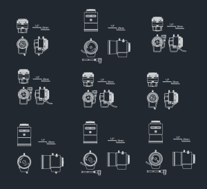 Bullet Security Cameras CAD Block – Free DWG Download for AutoCAD