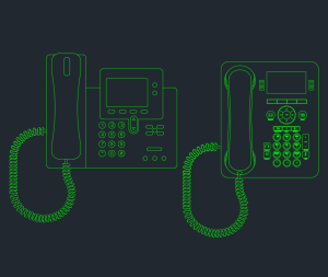 Desk Phones CAD Block: Free DWG File for AutoCAD Drawing