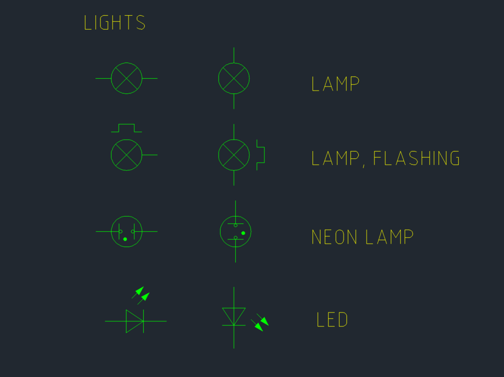 Light Symbols DWG for AutoCAD: Free CAD Blocks Download