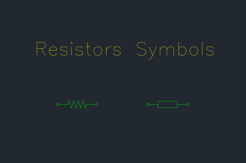 Resistors Symbols DWG: AutoCAD CAD Blocks for Electrical Drawings