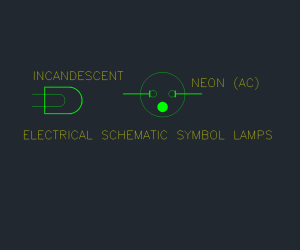 Schematic Lamps Symbols DWG for AutoCAD: Free CAD Blocks
